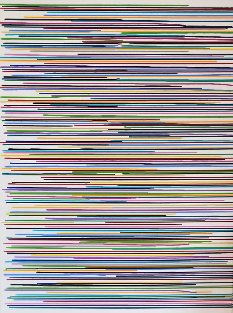 Wide lines! Painting by Astrid Stoeppel | Saatchi Art