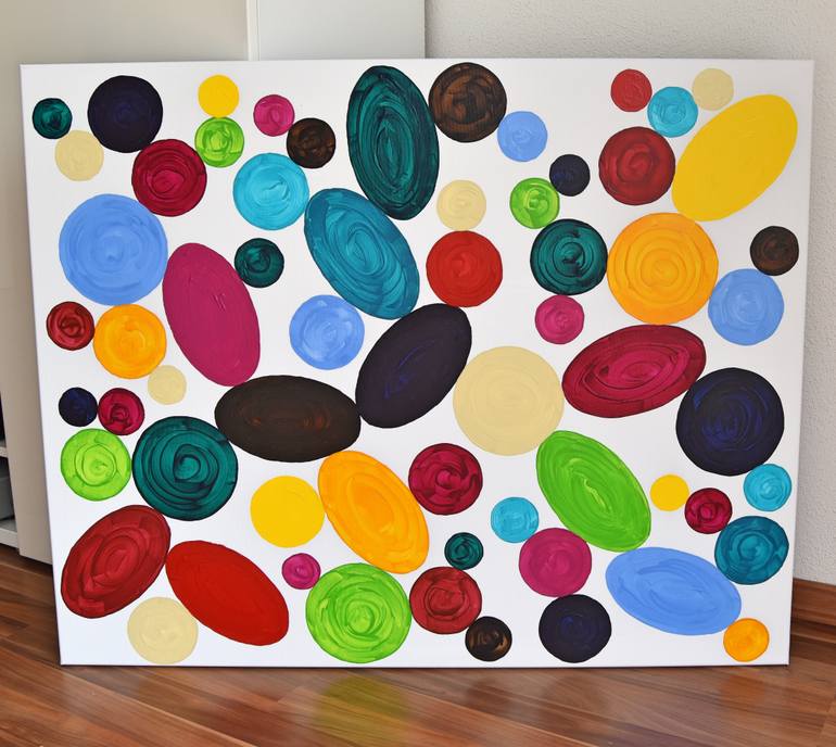 Colorful cells! Painting by Astrid Stoeppel | Saatchi Art