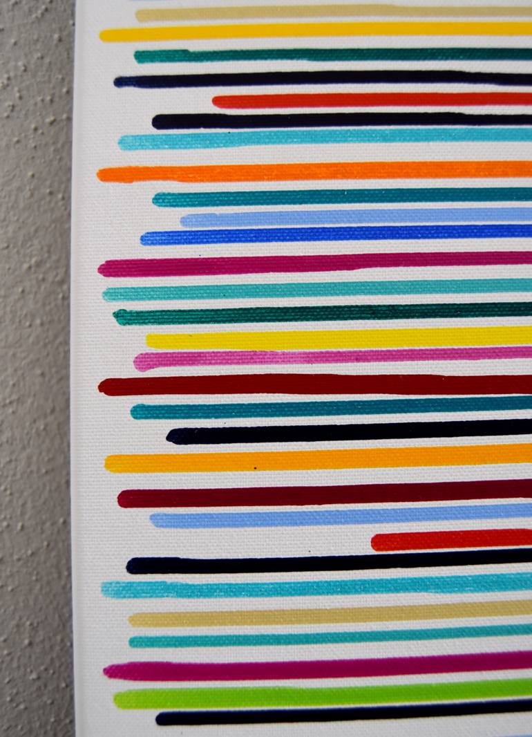 Colorful stripes #4 Painting by Astrid Stoeppel | Saatchi Art