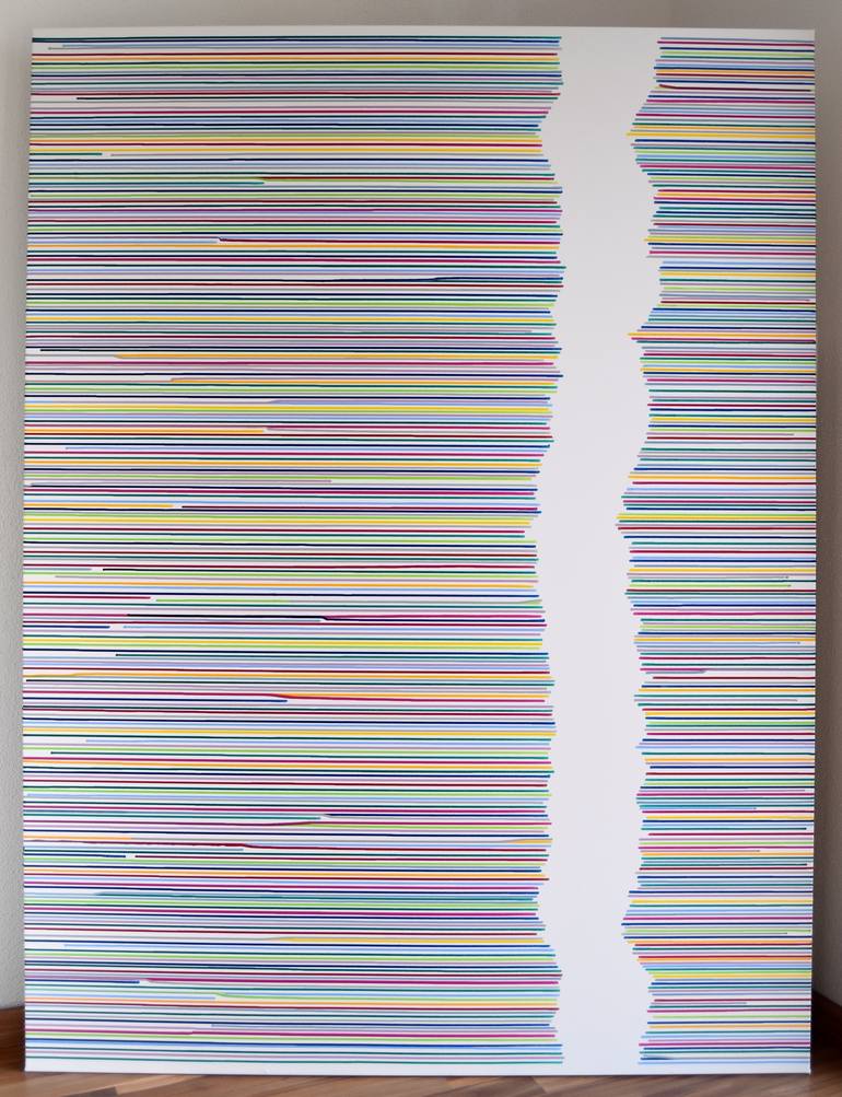 Colorful gap #8 Painting by Astrid Stoeppel | Saatchi Art