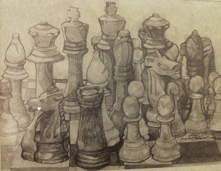 The Huddle Drawing by Jaeson Tanner | Saatchi Art