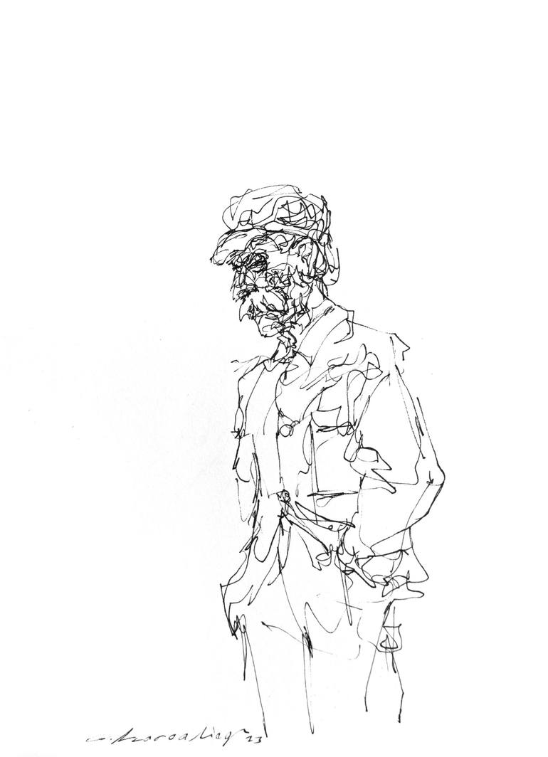 Boredom Drawing by Onur Karaalioglu | Saatchi Art