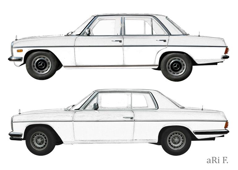 Mercedes-Benz /8 Limo & Coupé in white Photography by Arthur Huber ...