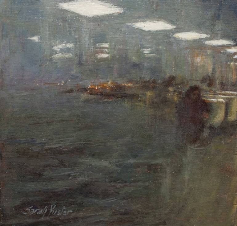 Stormy Harbor Commute #3 Painting by Sarah Yuster | Saatchi Art