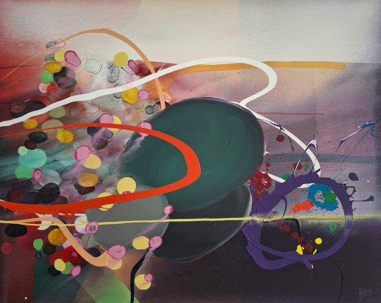 Signals Between Stillness & Motion Painting by Iliad Sabchi | Saatchi Art