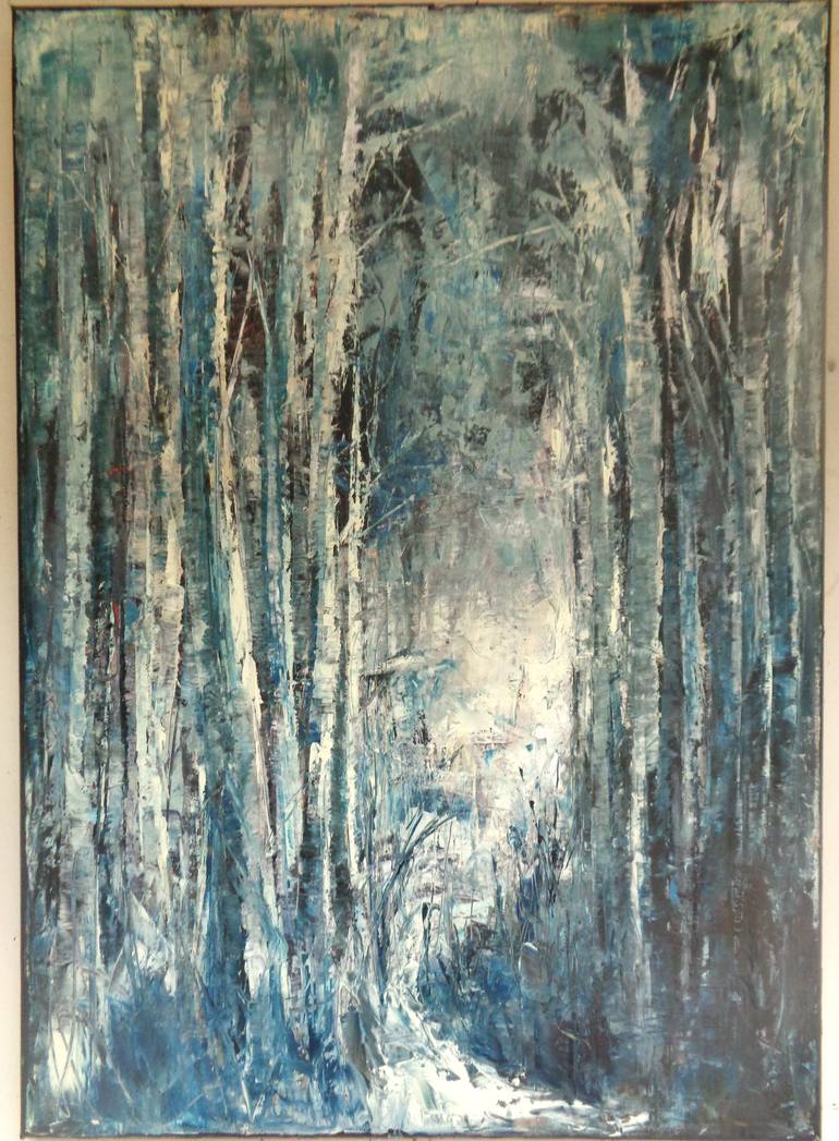 WINTER SHADOWS Painting by Sonja Brzak | Saatchi Art