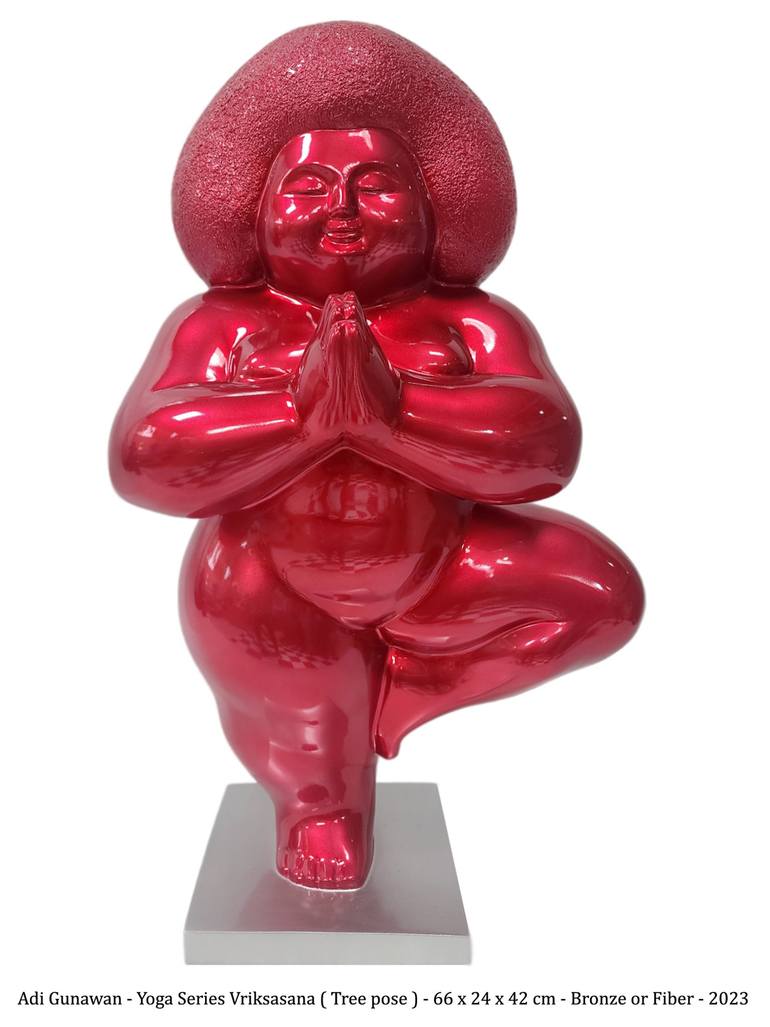 ADI GUNAWAN - YOGA VRIKSASANA (TREE POSE) Sculpture by Andis Gallery | Saatchi Art