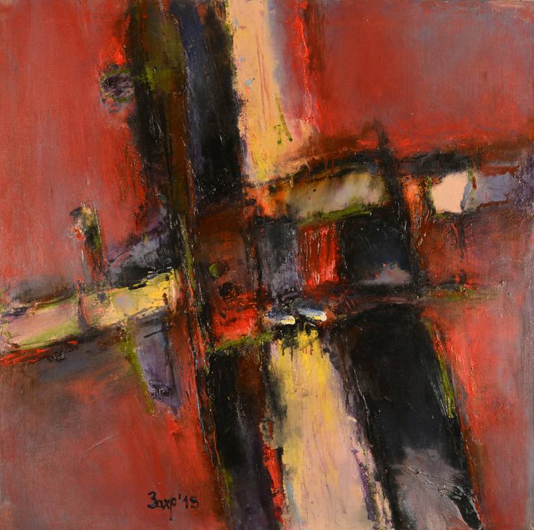 Composition In Square Painting by Doncho Zahariev | Saatchi Art