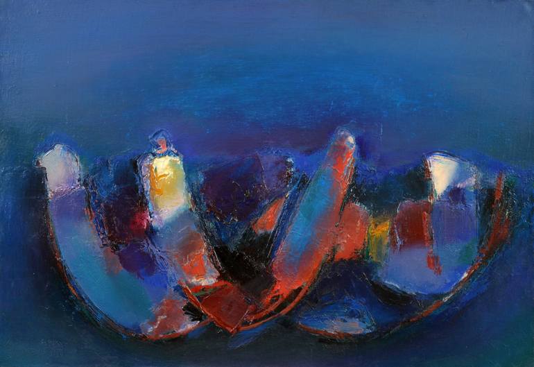 Abstract Dusk No. 3 Painting by Doncho Zahariev | Saatchi Art