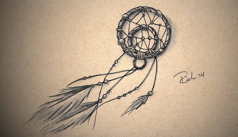 Catcher of Dreams Drawing by Sarah Riebe | Saatchi Art