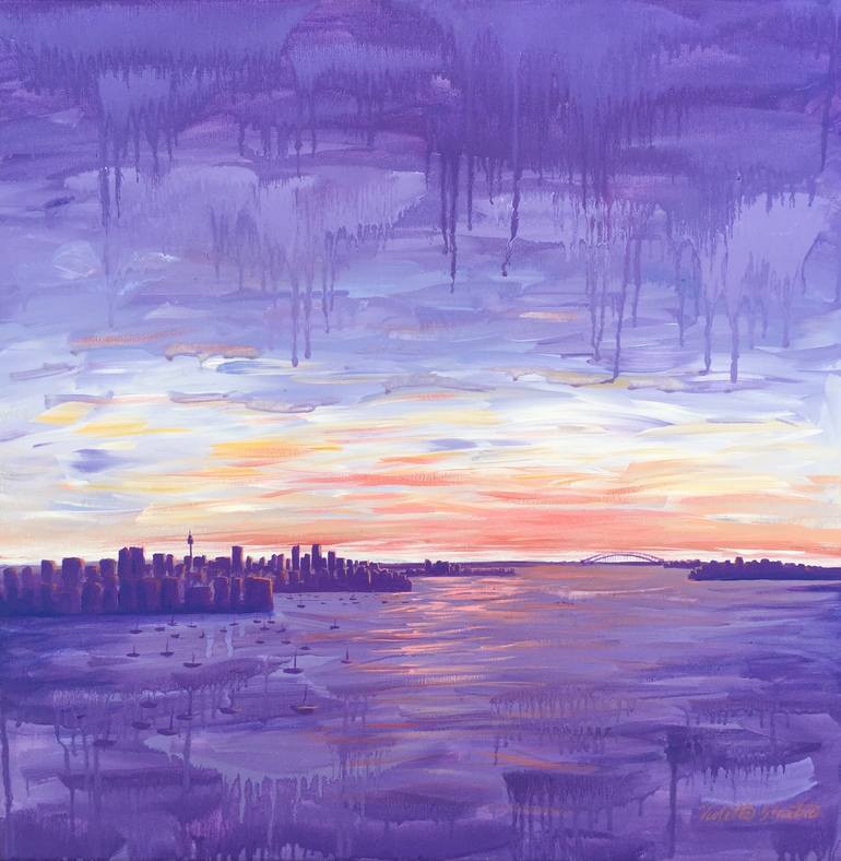 Sydneyscape Painting by Violetta Strabic | Saatchi Art