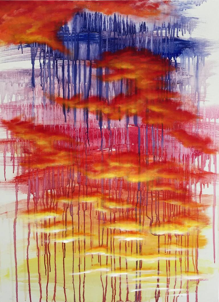 Cloudset Painting by Violetta Strabic | Saatchi Art