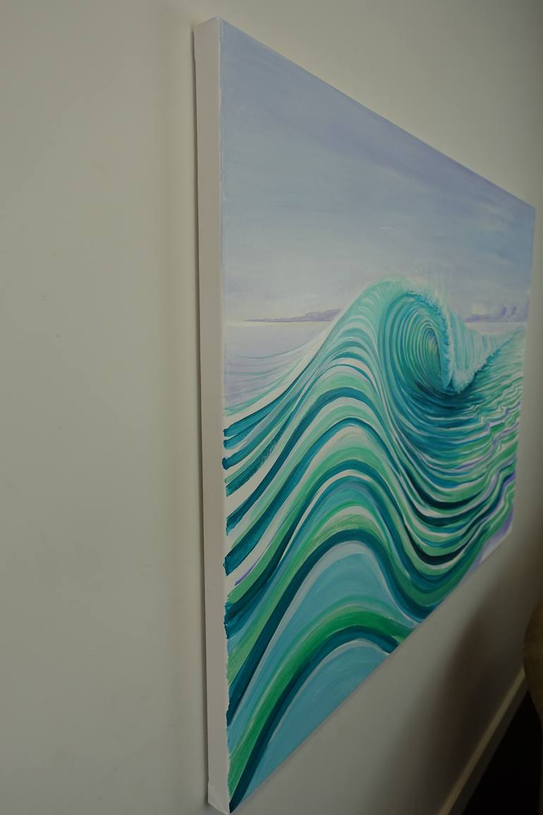 The Wave II Painting by Violetta Strabic | Saatchi Art