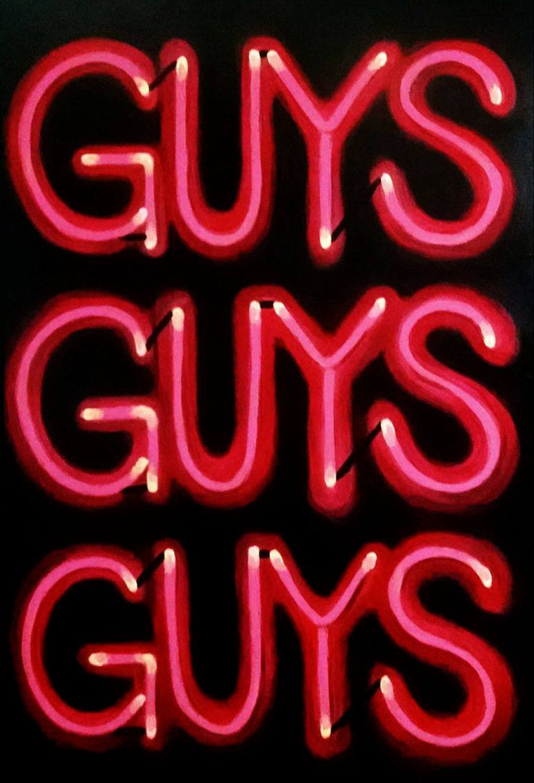 Guys Guys Guys Painting by Tracy Riggio | Saatchi Art