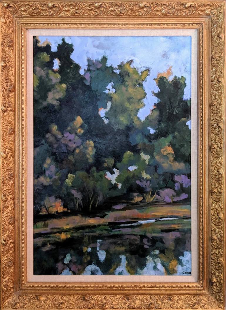 River Reflections Painting by Tracy Riggio | Saatchi Art