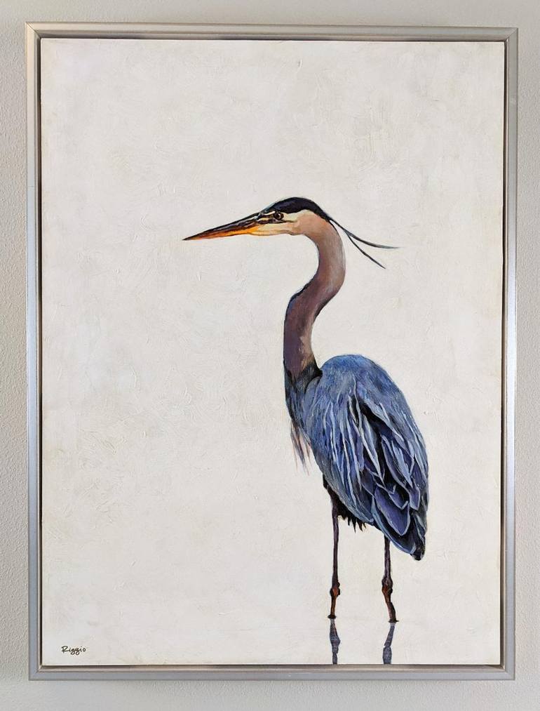 Blue Heron Painting by Tracy Riggio | Saatchi Art