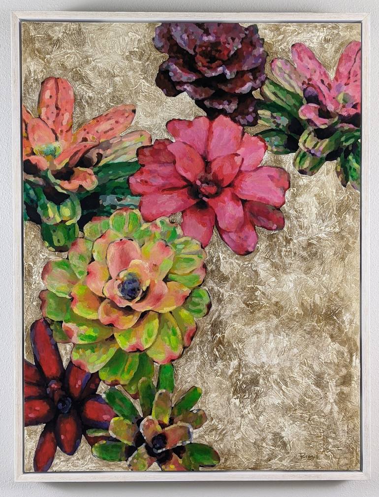 Bromeliads Painting by Tracy Riggio | Saatchi Art