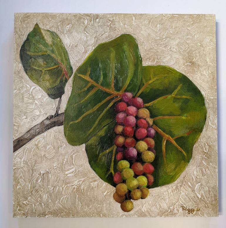Sea Grapes No. 1 Painting by Tracy Riggio | Saatchi Art