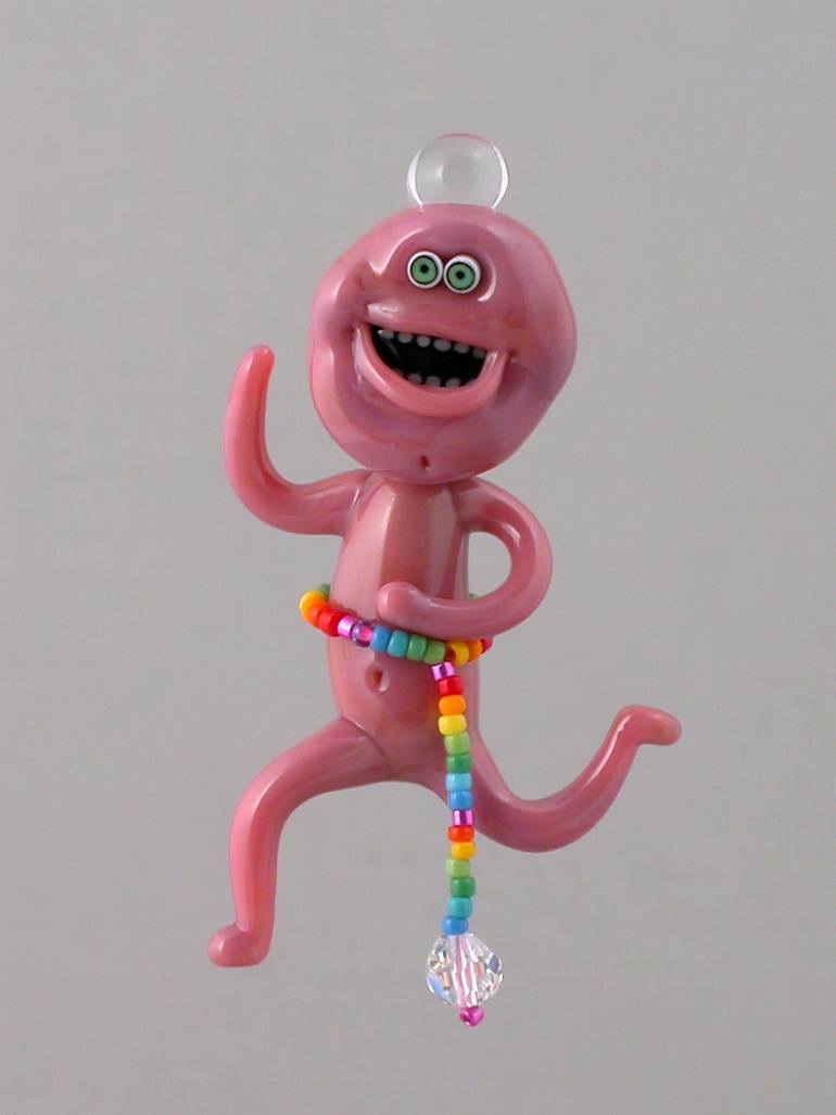 Pink Streaker with a Fashion Belt and a Bonus Sparkle Dangle Sculpture ...