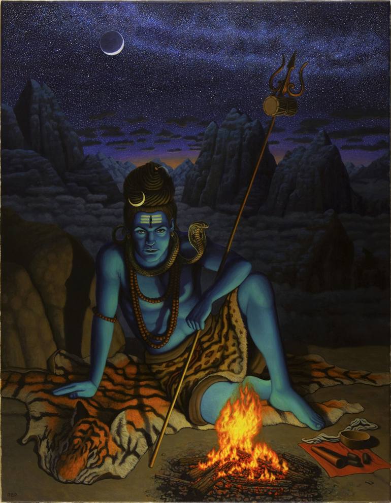 Shiva Painting by Robert B Porter | Saatchi Art