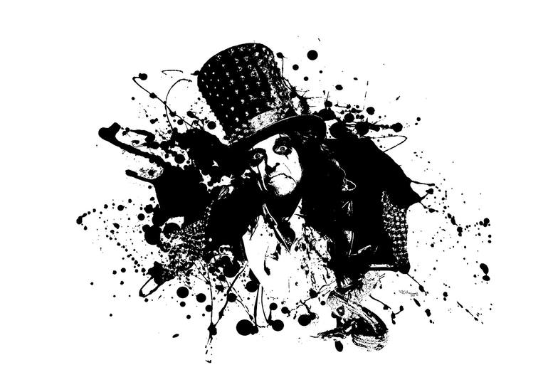 Alice Cooper Drawing by Tim Marney | Saatchi Art