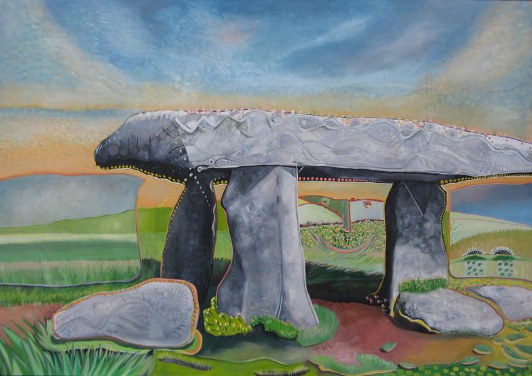 An emotional experience at Lanyon Quoit, 2004 Painting by Linda Wallis ...