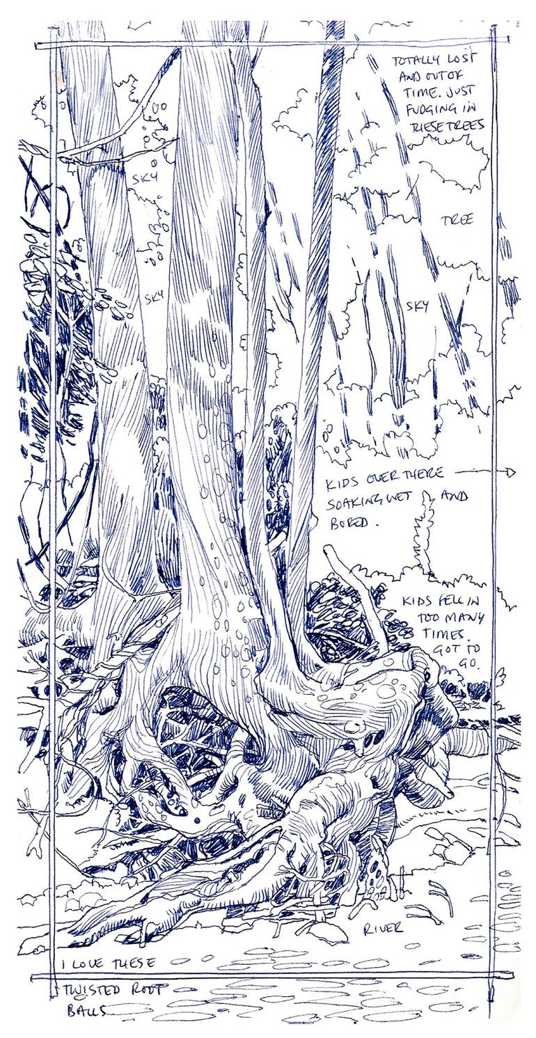 Root ball Drawing by Richard Johnson | Saatchi Art