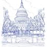 Inauguration day 2017 Drawing by Richard Johnson | Saatchi Art