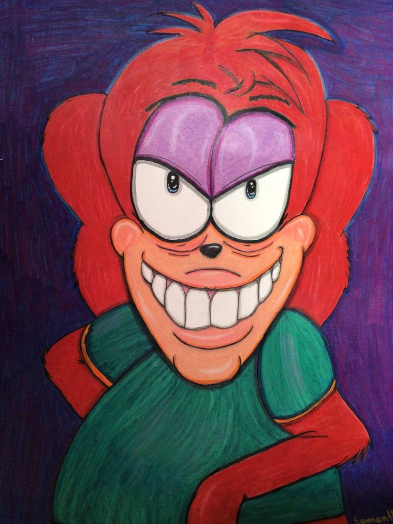 Red Fred Drawing by samantha la pietra | Saatchi Art