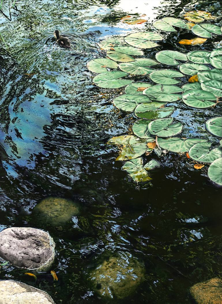 Run, Donald, Run! Painting by Mikhail Starchenko | Saatchi Art