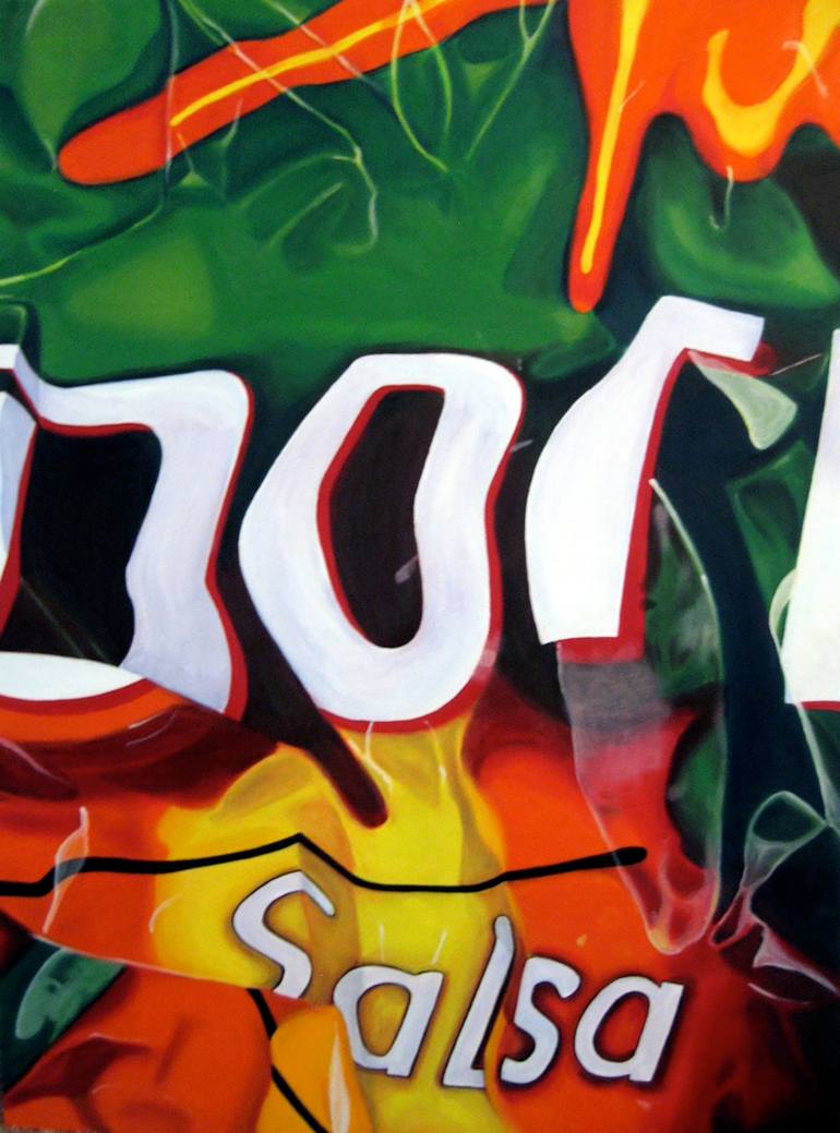 Crumpled Chips Bag Painting by Sabrina Abbott | Saatchi Art