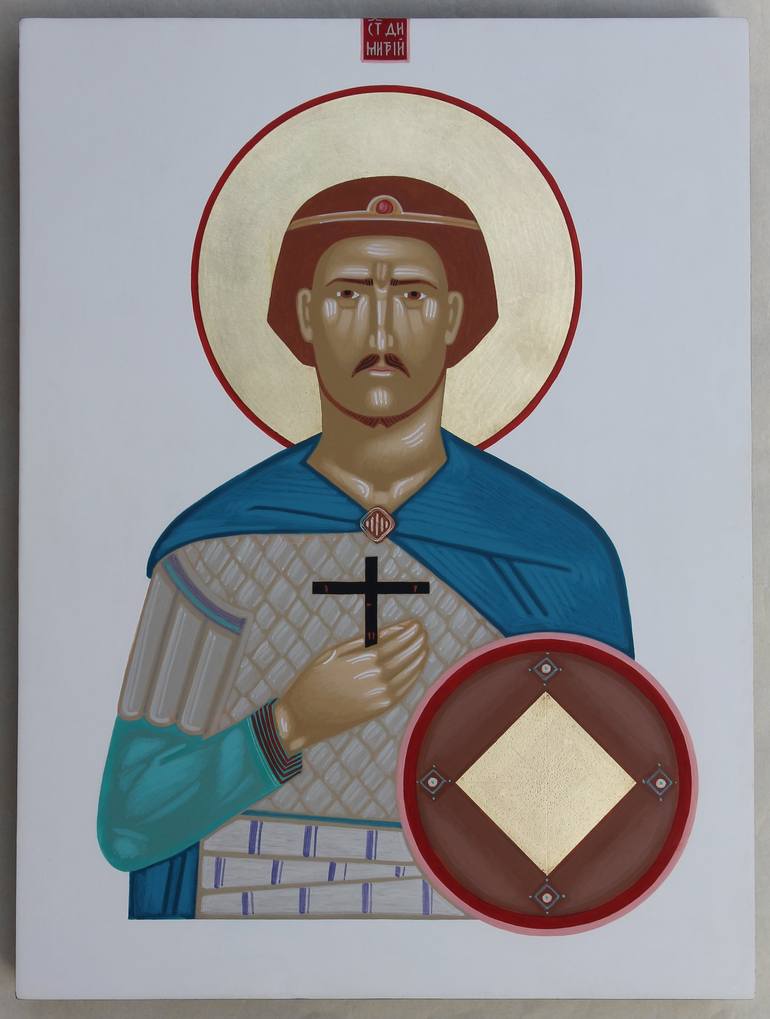 Saint Dimitrios Painting by Danylo Movchan | Saatchi Art