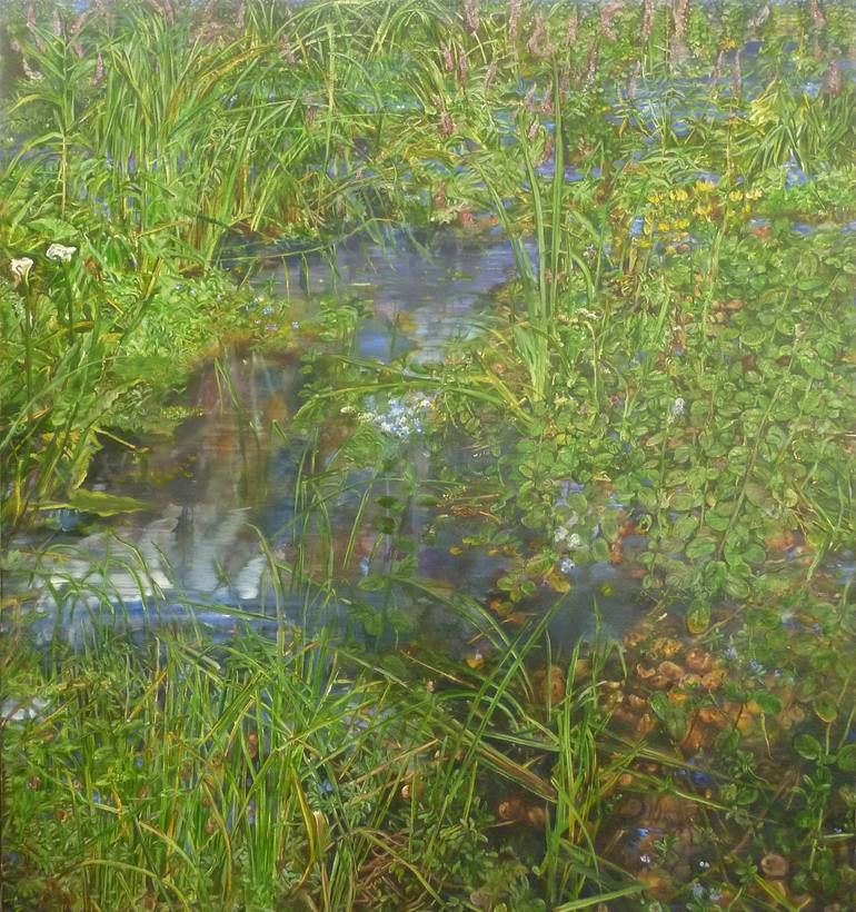 Pond 8 Painting by Geoff Routh | Saatchi Art