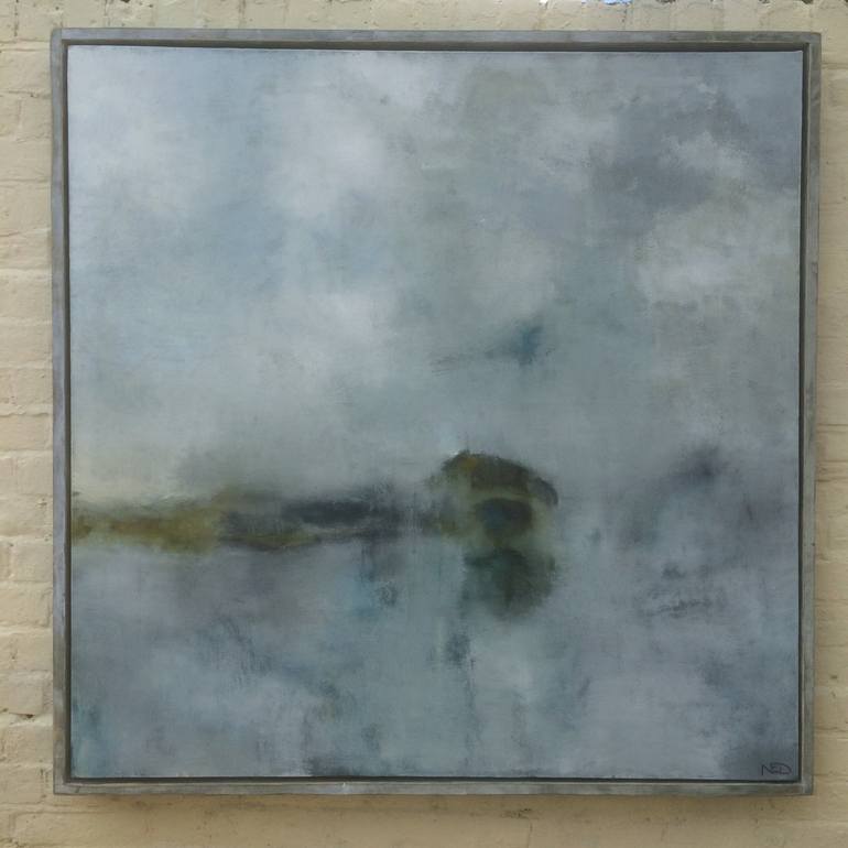 'As land begins to clear' Painting by Ned Kelly | Saatchi Art