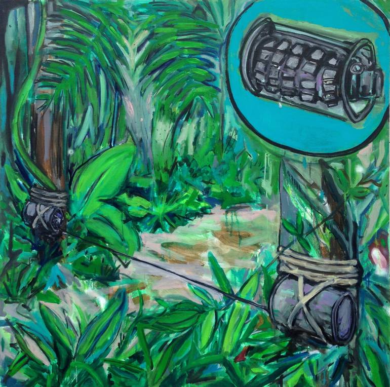 Booby Trap Painting by David Meyers | Saatchi Art