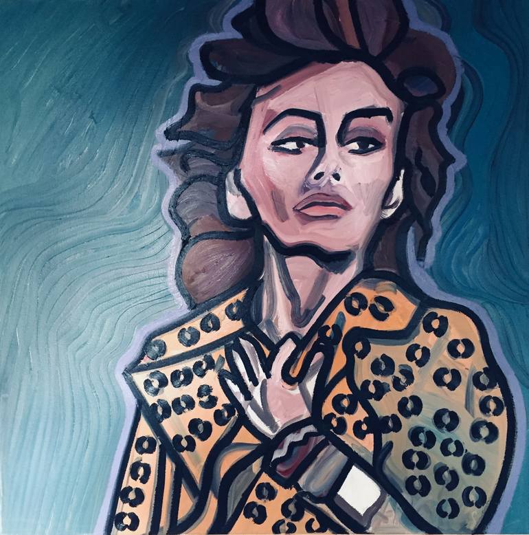 Sophia Loren Painting by John-Paul Gibbs | Saatchi Art