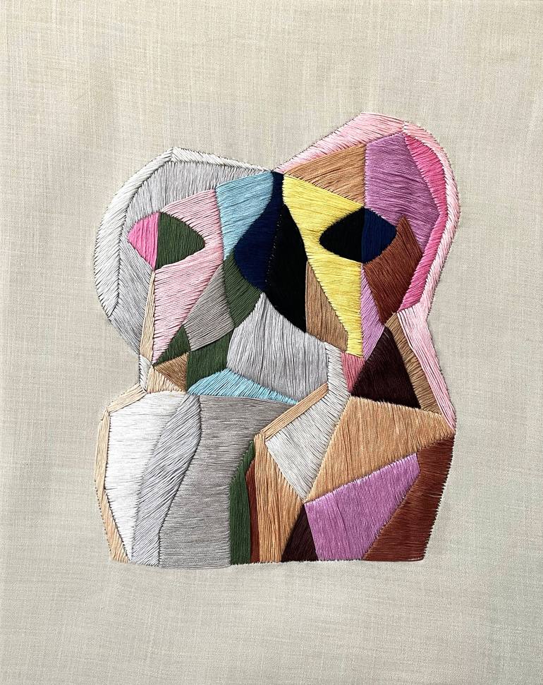 Textile Artwork Sisters Mixed Media by Tanja Hirschfeld | Saatchi Art