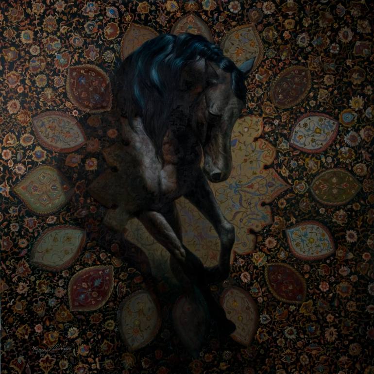 INCITATUS: THE EMPOROR’S HORSE Painting by Barry Wingard | Saatchi Art