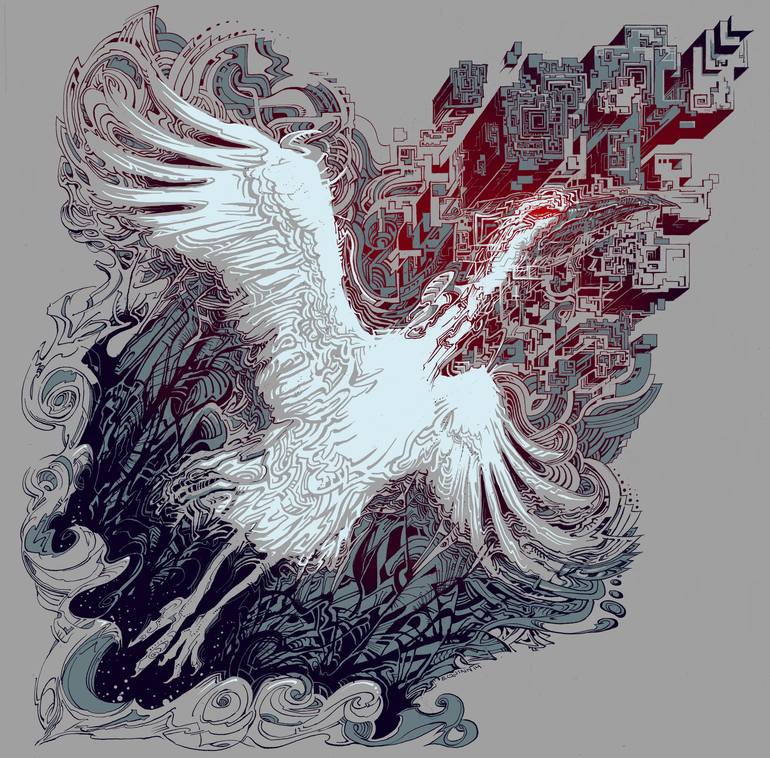 Unstoppable Mechanization Drawing by Eli Quinn | Saatchi Art