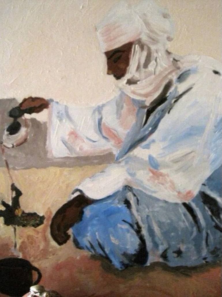 Bedouin Tea Painting by Hulya Colakoglu | Saatchi Art