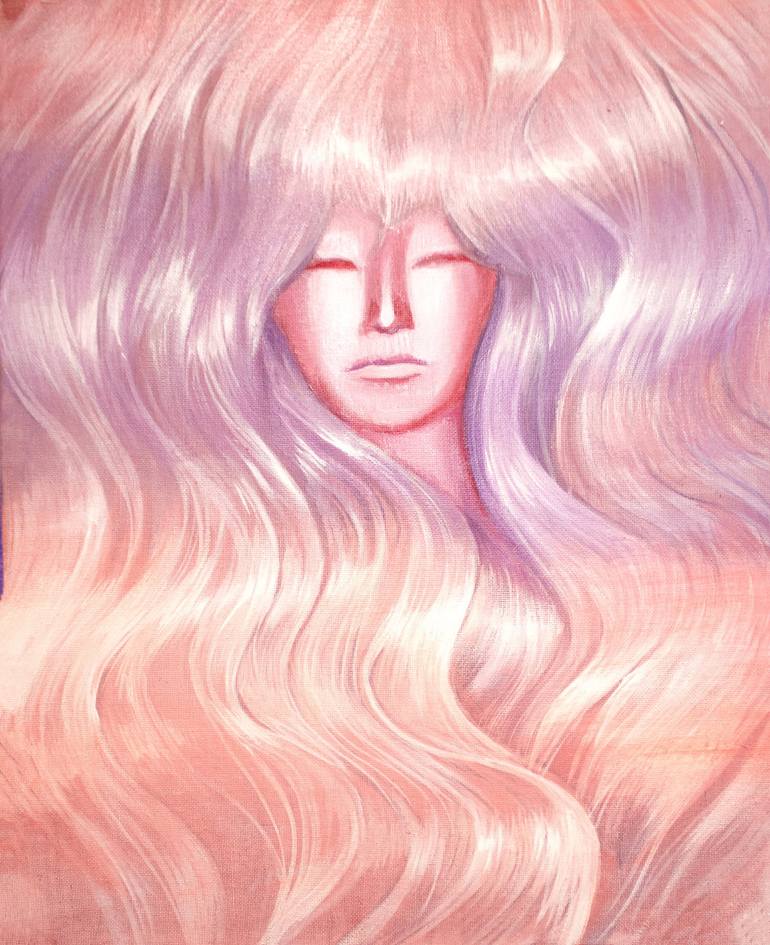 Celestial Pink Goddess: A Journey Through Feminine Archetypes Painting ...