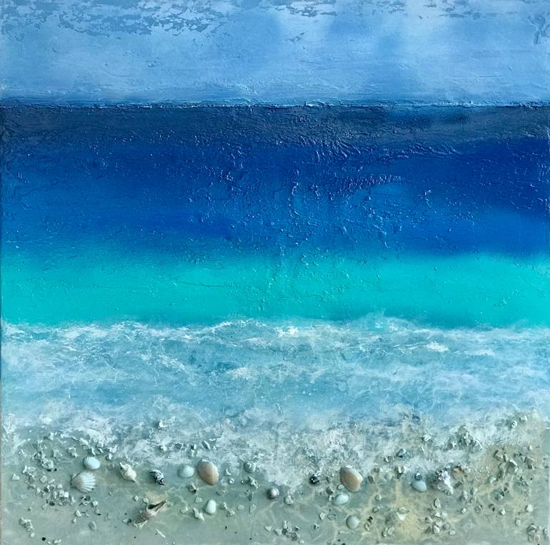 Tranquil Shoreline Painting by Donna Murray | Saatchi Art