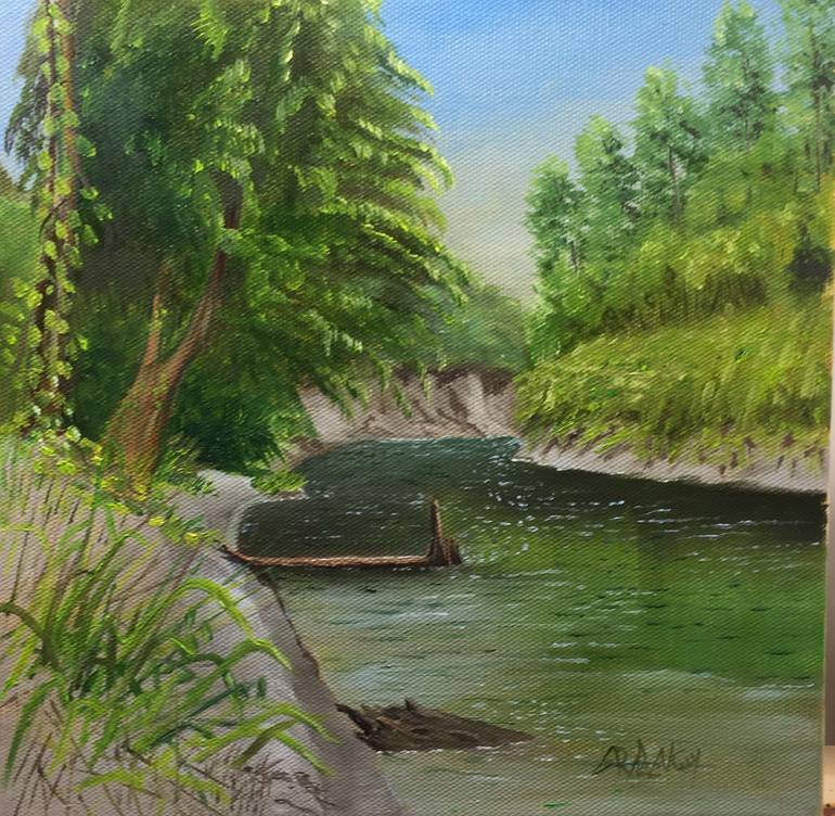River 2 Painting by Gary Delancey | Saatchi Art