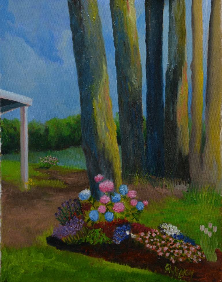 Backyard Painting by Gary Delancey | Saatchi Art
