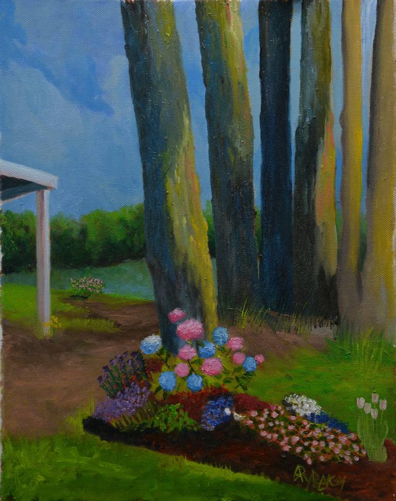 Backyard Painting by Gary Delancey | Saatchi Art