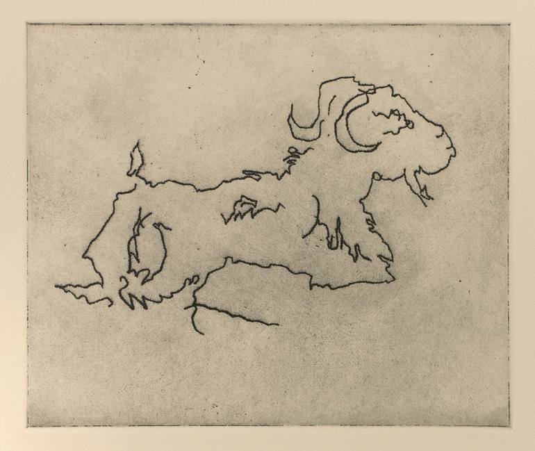 Cabra 1 Printmaking by Mollie M Murphy | Saatchi Art