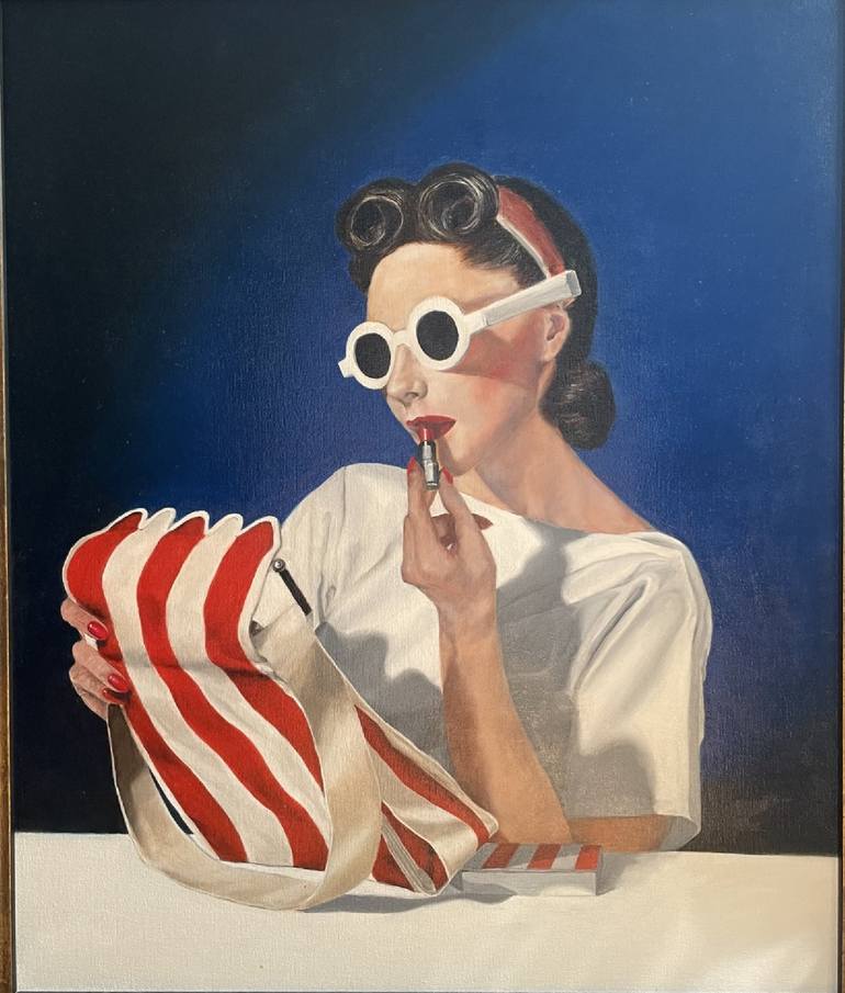 Lipstick Painting by Alan Tsang | Saatchi Art