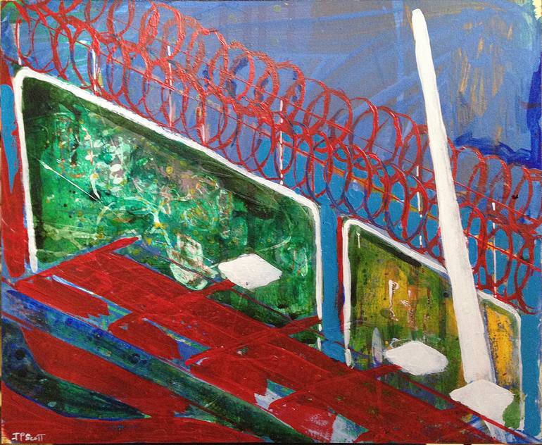 Dodgers Exit Painting by James P Scott | Saatchi Art