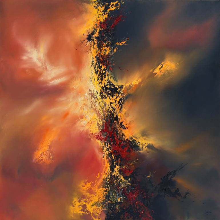 Eruption Painting by Christopher Lyter | Saatchi Art