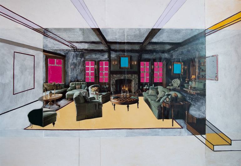 Interiors of Barbra Streisand's Home (With or Without Dogs) 9 Collage ...